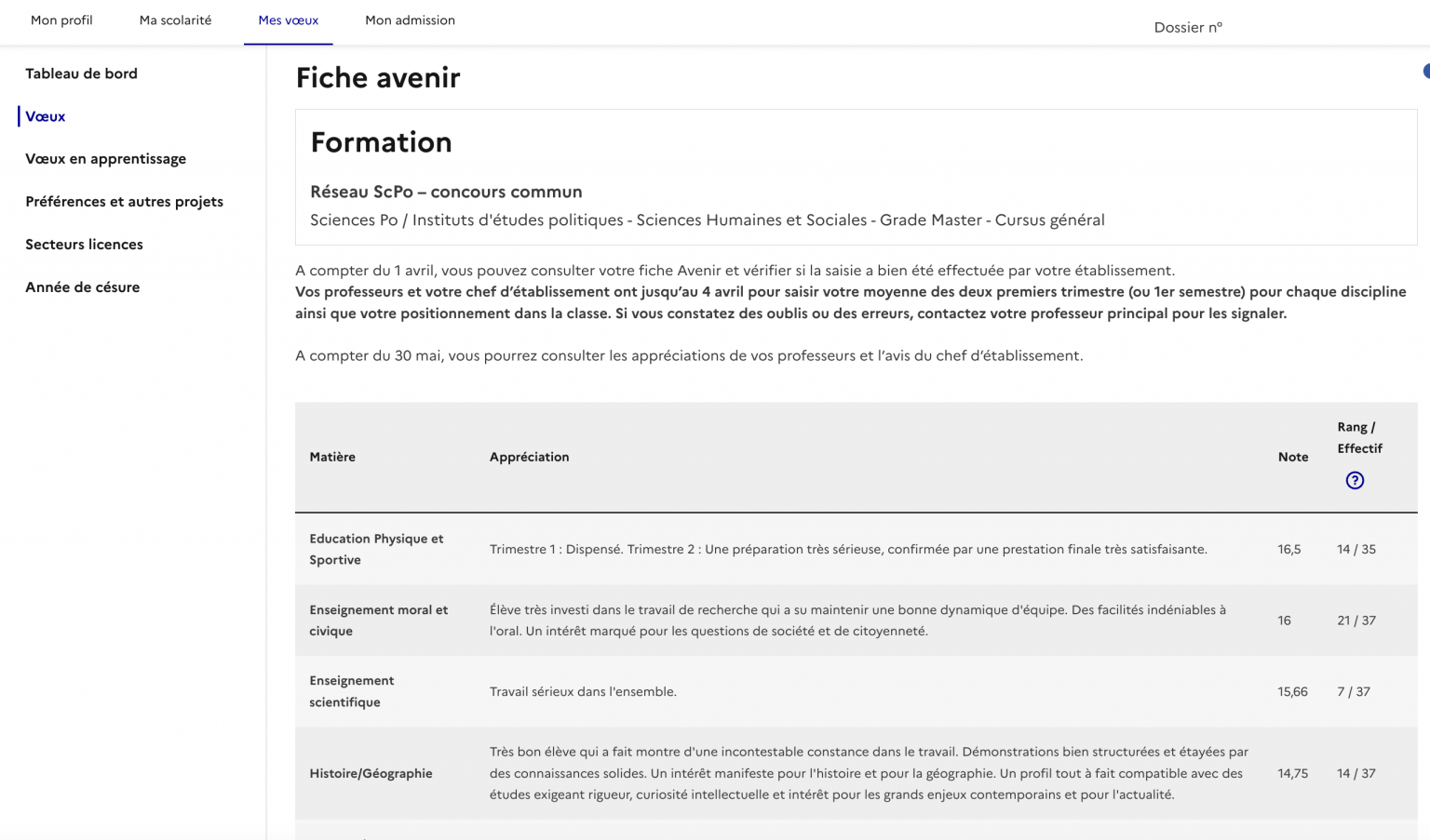 Où trouver la fiche Avenir sur Parcoursup ? - Actualités de digiSchool