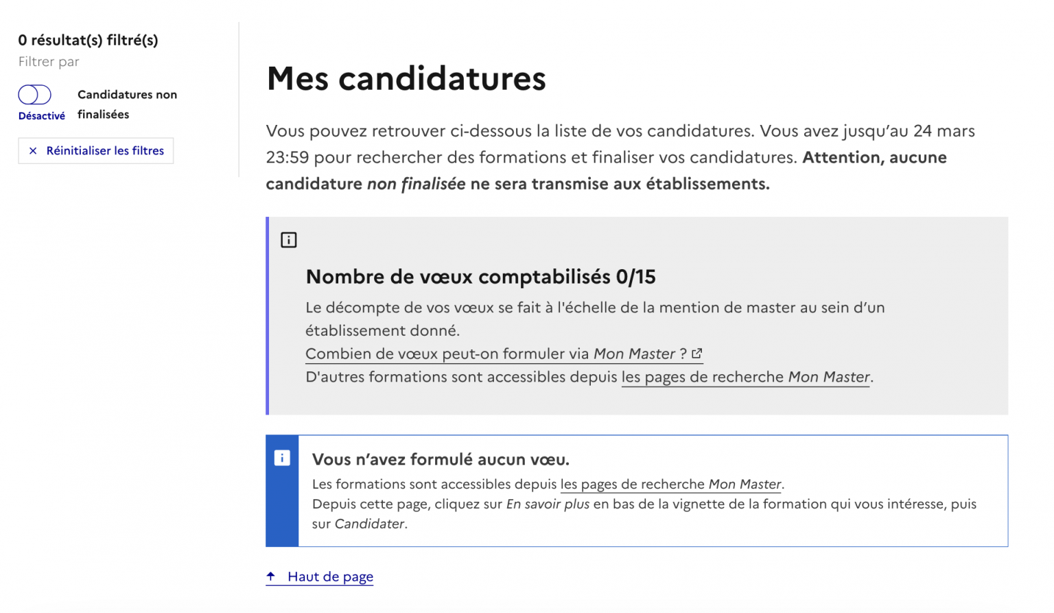 Candidature sur Mon Master : tuto voeux et réponses - Actualités de digiSchool