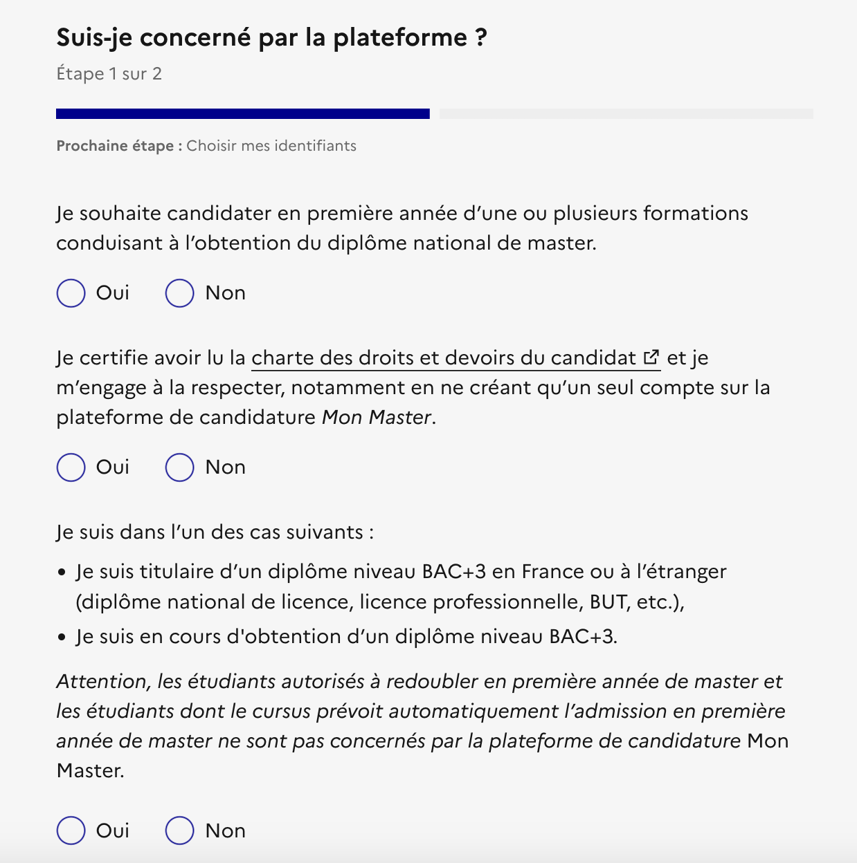 Ouverture plateforme Mon Master : comment créer ton compte