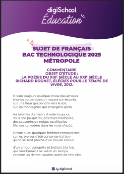 Bac 2025 : tous les sujets corrigés des épreuves - digiSchool
