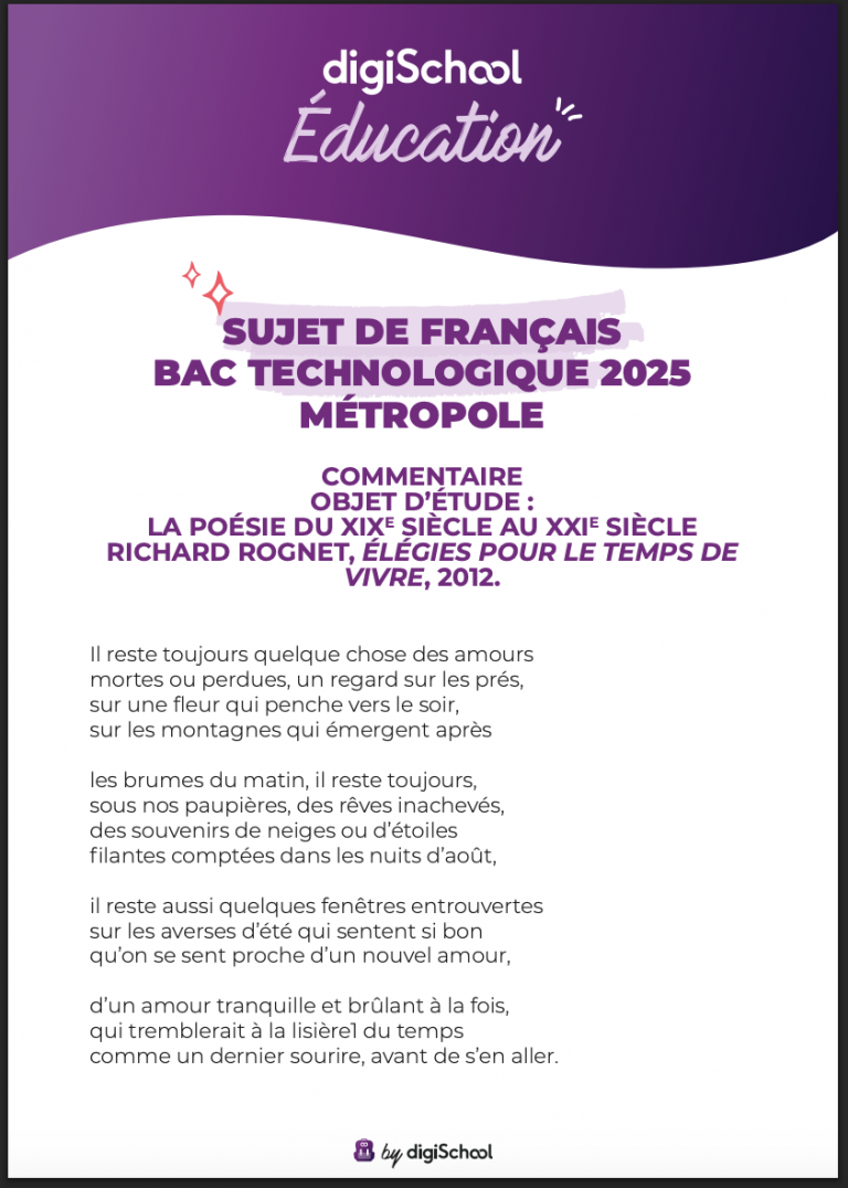 Bac 2025 : tous les sujets corrigés des épreuves - digiSchool