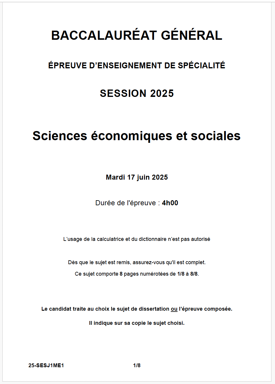Bac 2025 : tous les sujets corrigés des épreuves - digiSchool