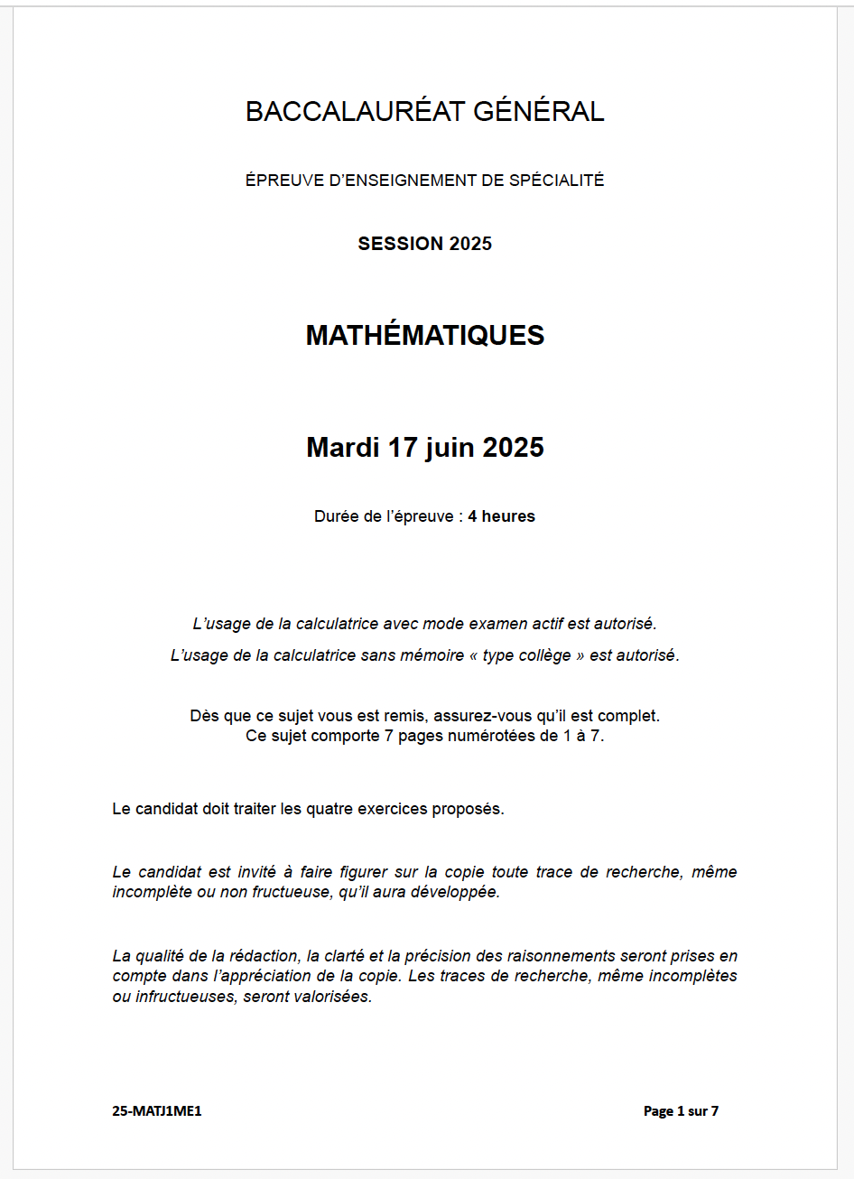 Bac 2025 : tous les sujets corrigés des épreuves - digiSchool