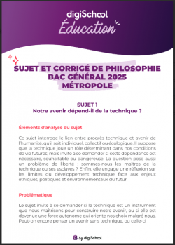Bac 2025 : tous les sujets corrigés des épreuves - digiSchool